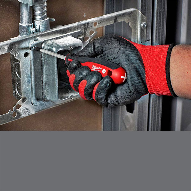 Clamps, rathets, tinners, snips, and other hand tools from Milwaukee Tools.