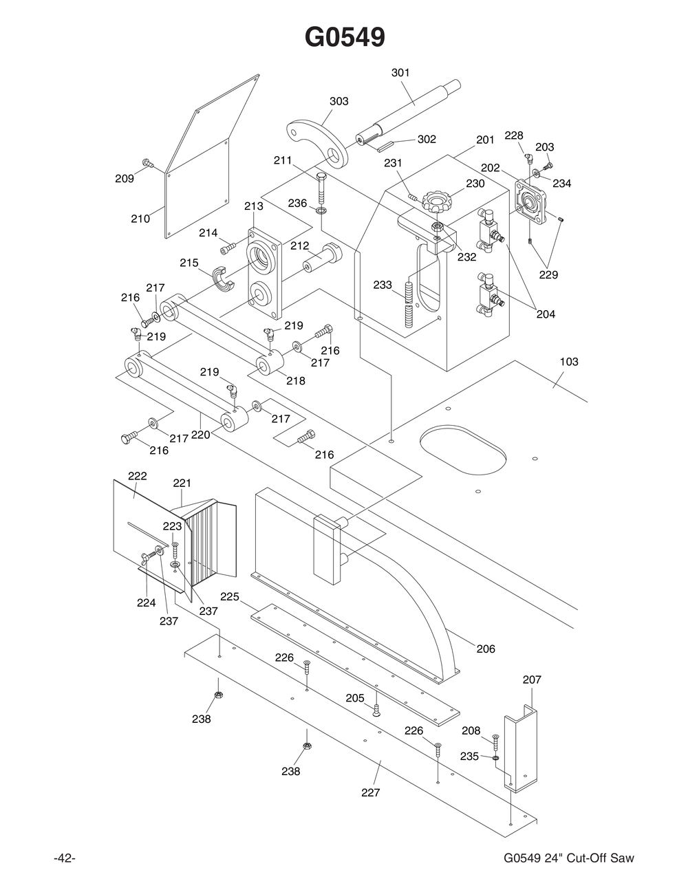 Parts for 24" Jump Saw - Grizzly Industrial, Inc.