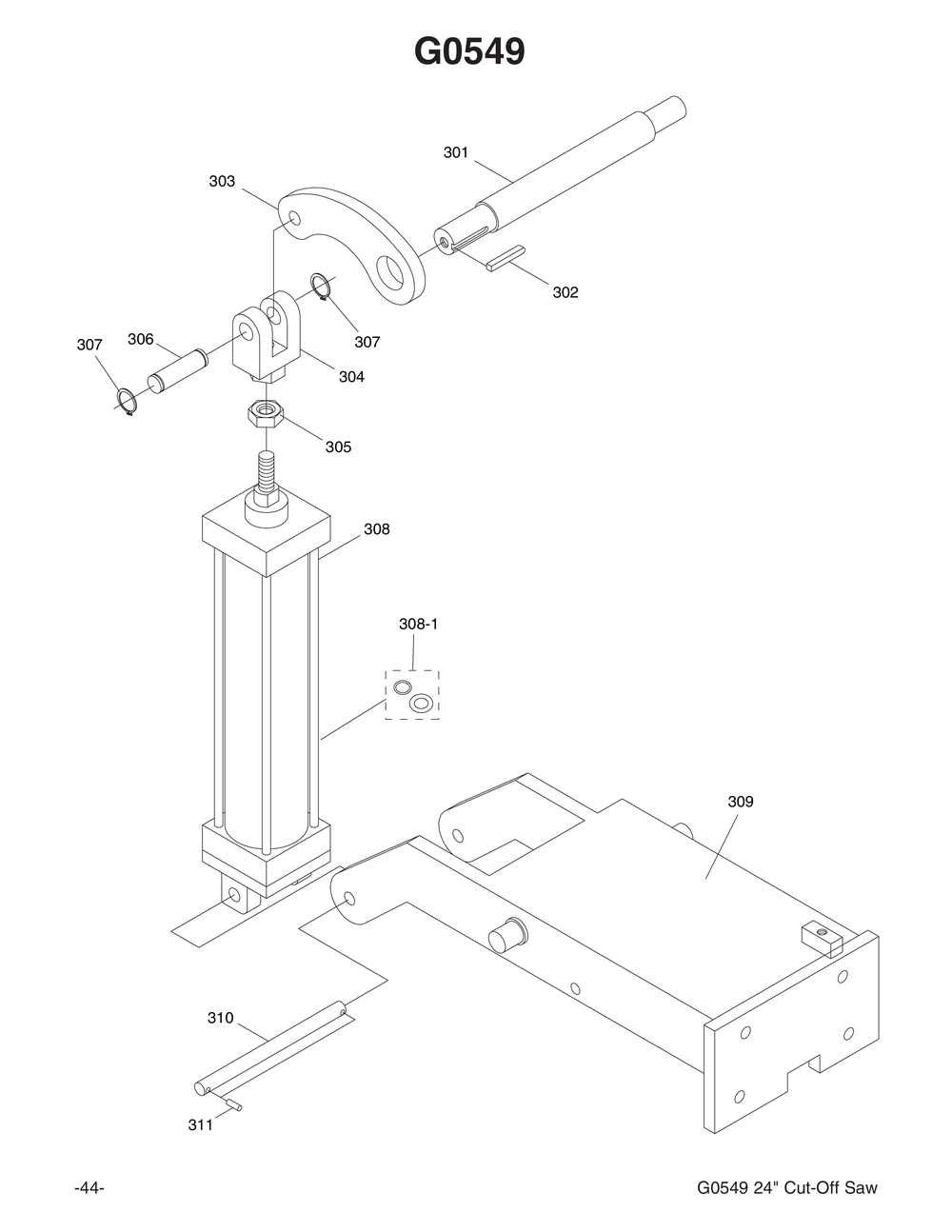 Parts for 24" Jump Saw - Grizzly Industrial, Inc.