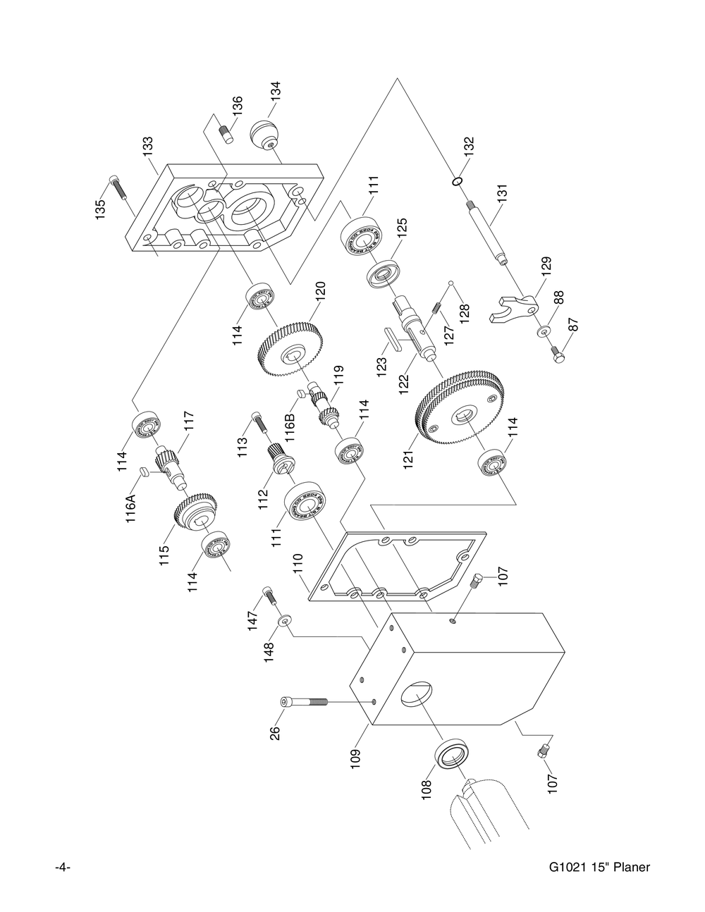 Parts for 15" Planer - Grizzly Industrial, Inc.