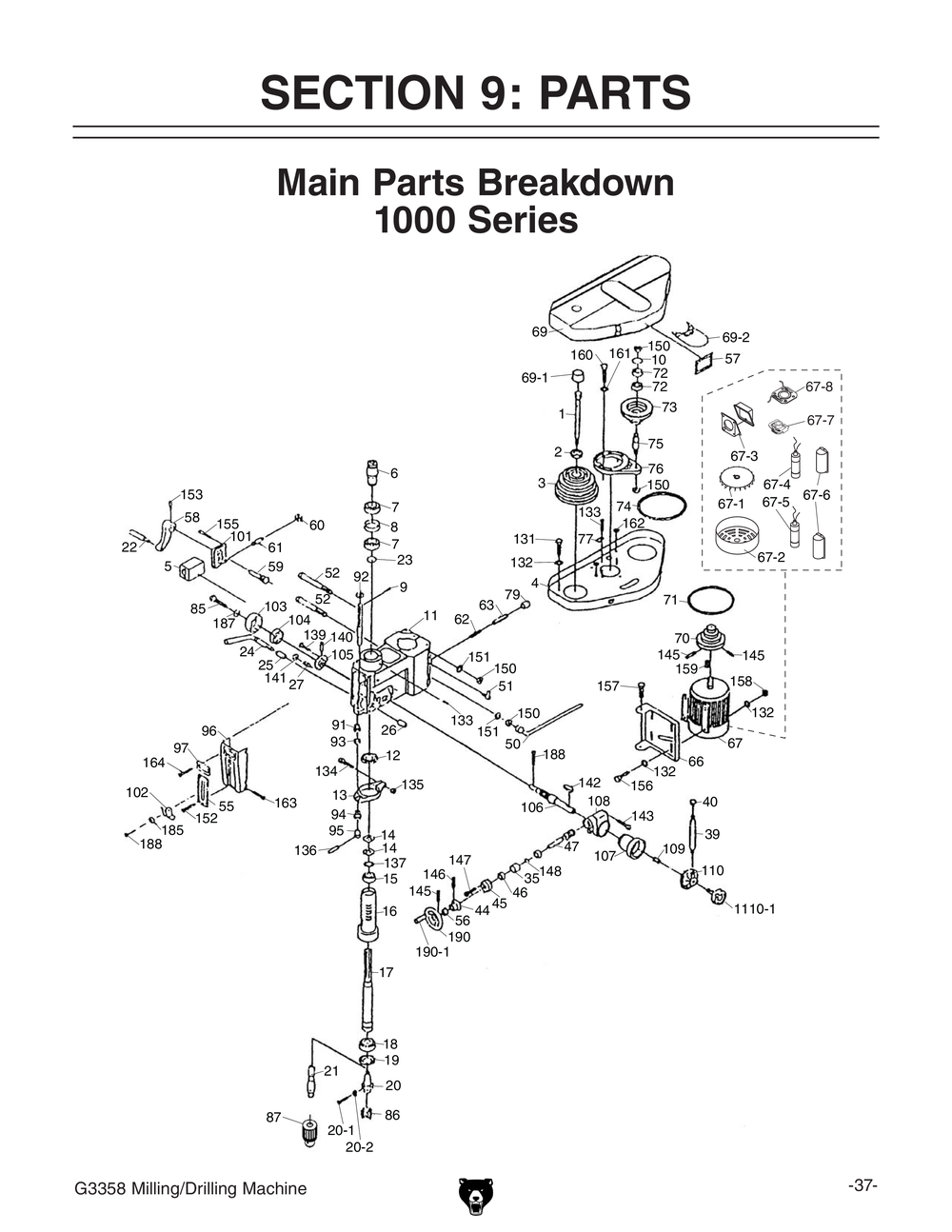 Parts for Mill / Drill - Grizzly Industrial, Inc.