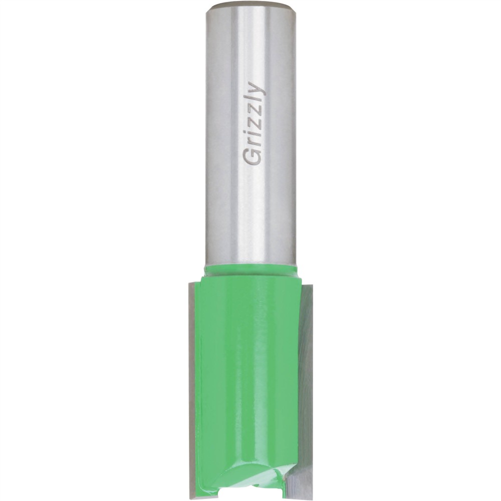 Double Fluted Straight Bit, 1/2" Shank, 11/16" Dia. - Grizzly ...