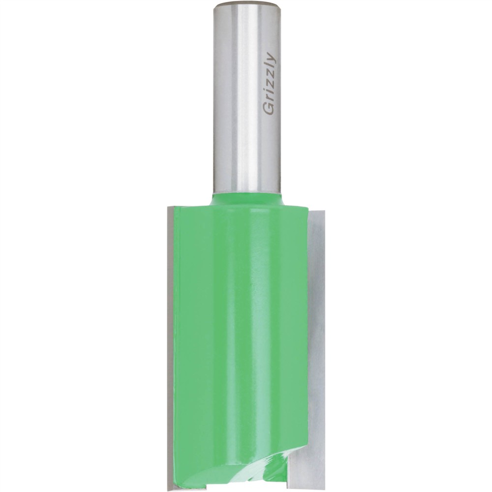 Double Fluted Straight Bit, 1/2" Shank, 1-3/16" Dia. - Grizzly Industrial