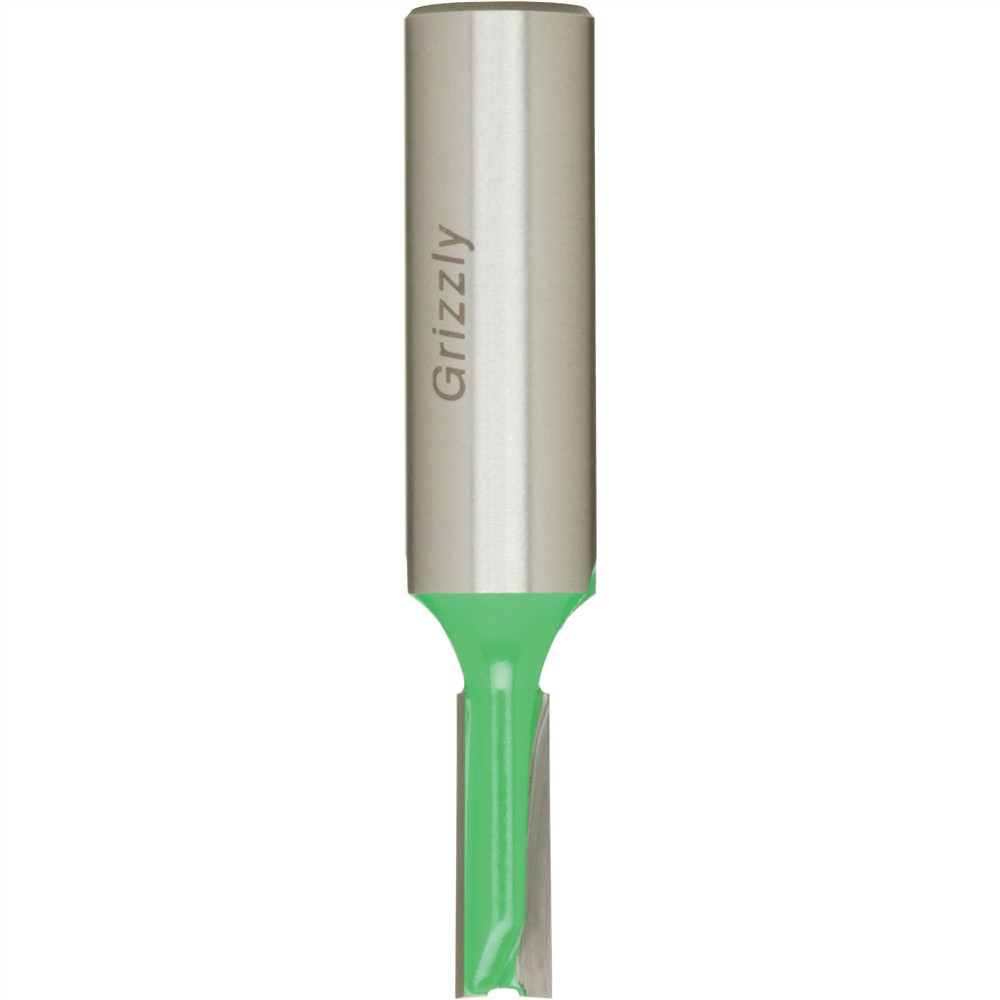 Shear Cut Straight Bit, 1/2" Shank, 1/4" Dia. - Grizzly Industrial, Inc.