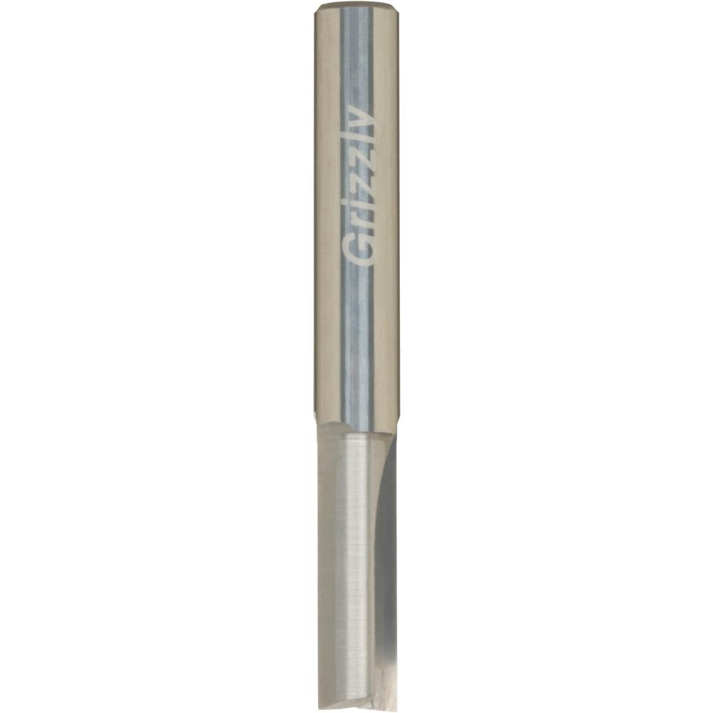 Solid Carbide Straight Bit, 1/4" Shank at Grizzly.com