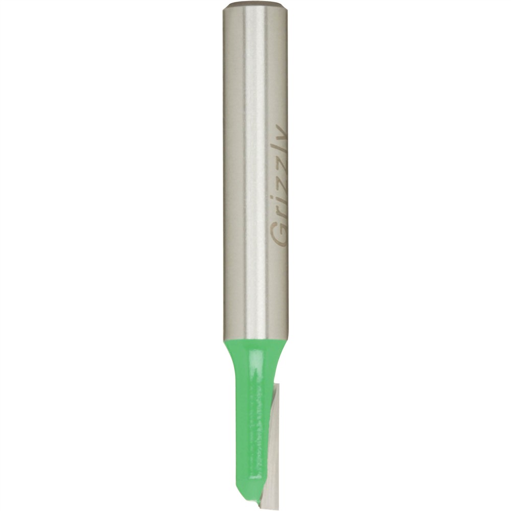 Single Fluted Straight Bit, 1/4" Shank, 3/16" Dia. - Grizzly Industrial ...