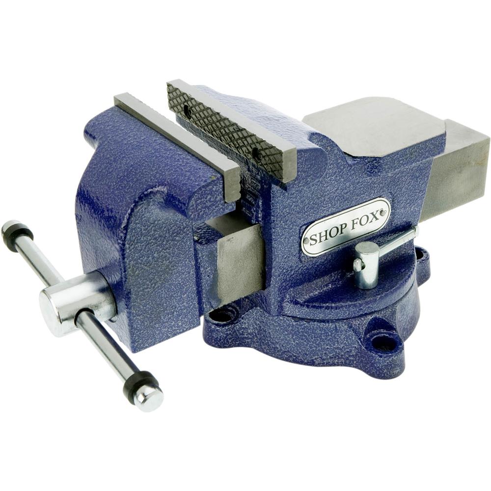 5" Bench Vise with Swivel Base - Grizzly Industrial