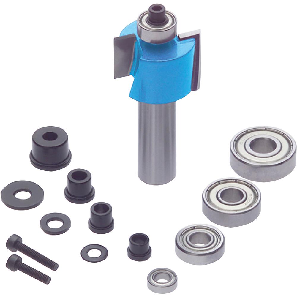 Deluxe 3/4" Rabbeting Bit Set with 5 Bearings, 1/2" Shank - Grizzly ...