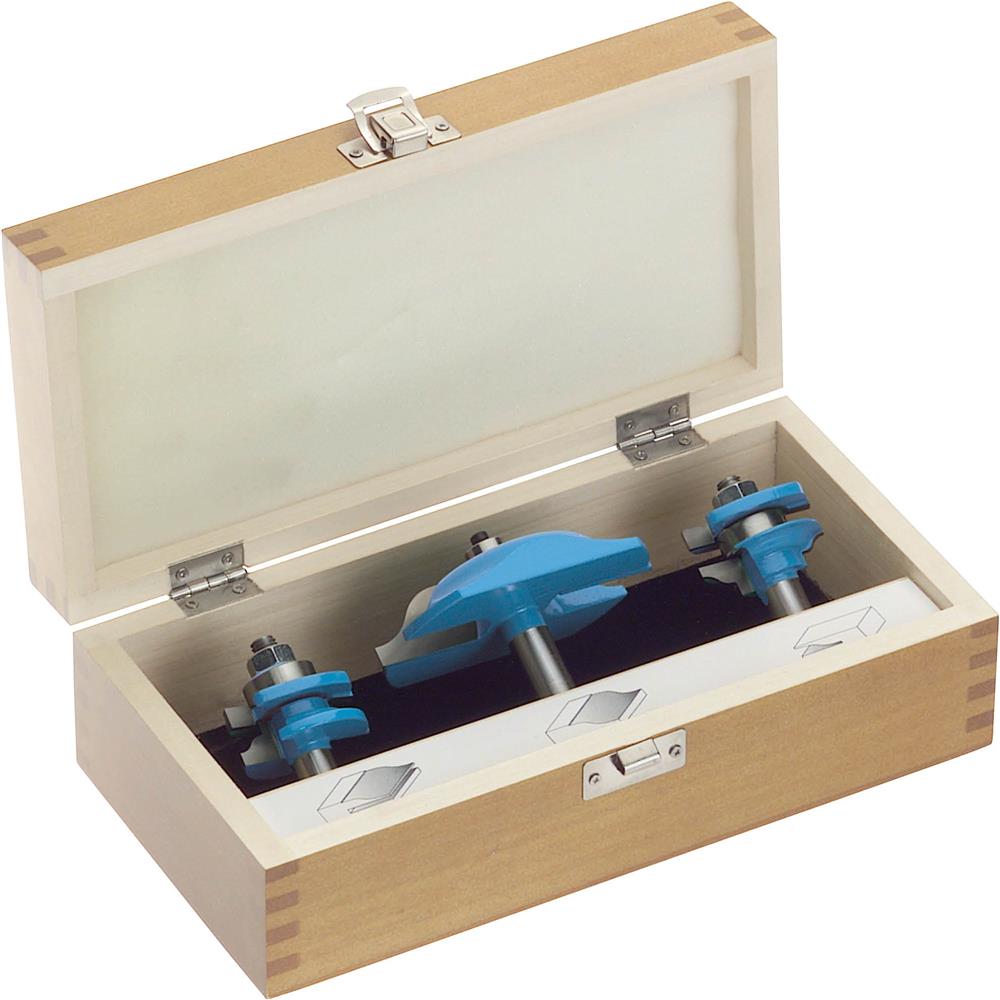 3 Pc. Panel Bit Set, 1/2" Shank - Grizzly Industrial