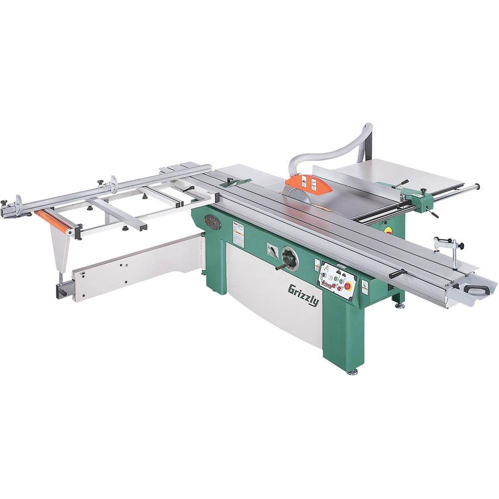 14" 10 HP 3-Phase Sliding Table Saw - Grizzly Industrial