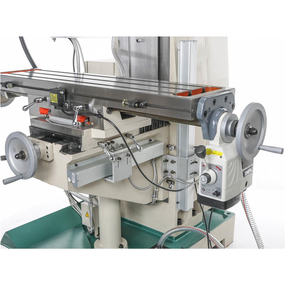 9" x 39" 3 HP Variable-Speed Horizontal/Vertical Mill with DRO at ...