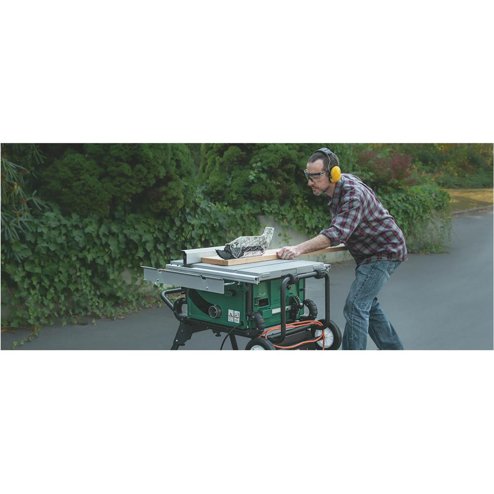 10" 2 HP Portable Table Saw w/ Roller Stand - Grizzly Industrial