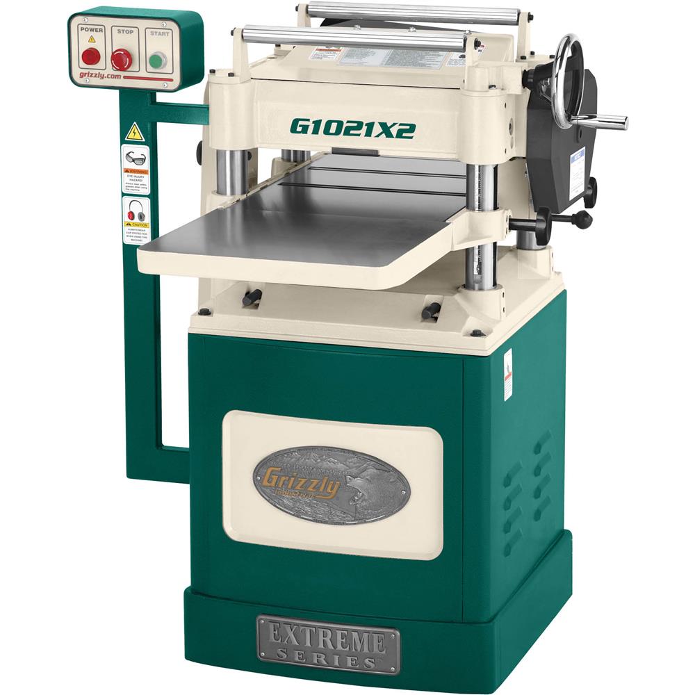 15" 3 HP Extreme Series Planer w/ Helical Cutterhead - Grizzly ...