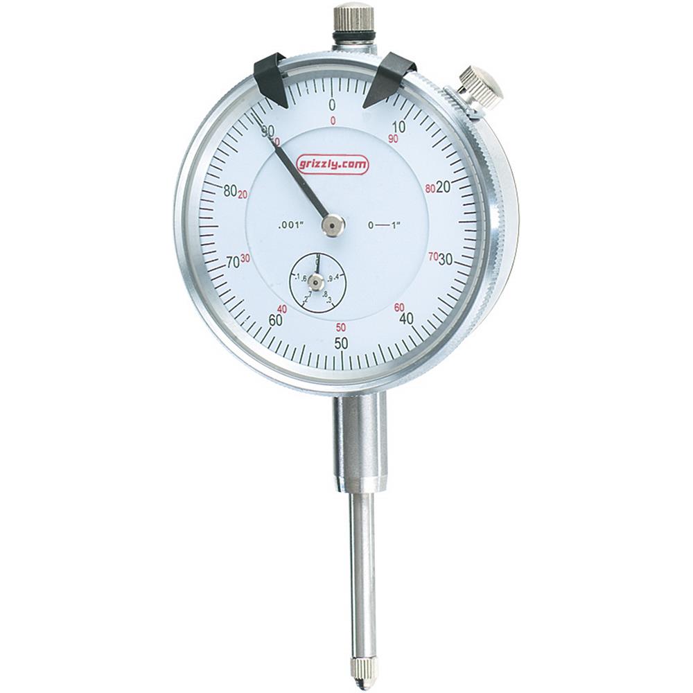 Dial Indicator 1/2" Range x 0.001" - Grizzly Industrial