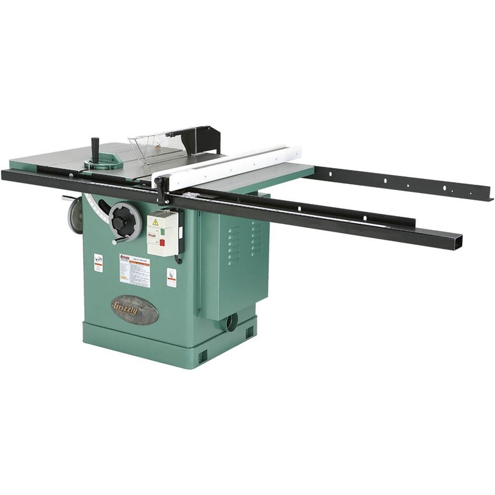 12" Table Saw Pro-Cabinet-Style 5 HP Single-Phase 220V - Grizzly Industrial