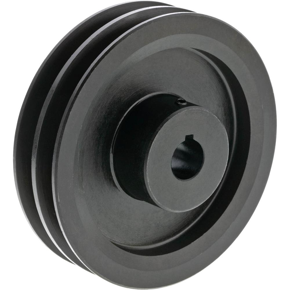 Double V-Groove Pulley - 5" Pitch Dia., 3/4" Bore - Grizzly Industrial ...