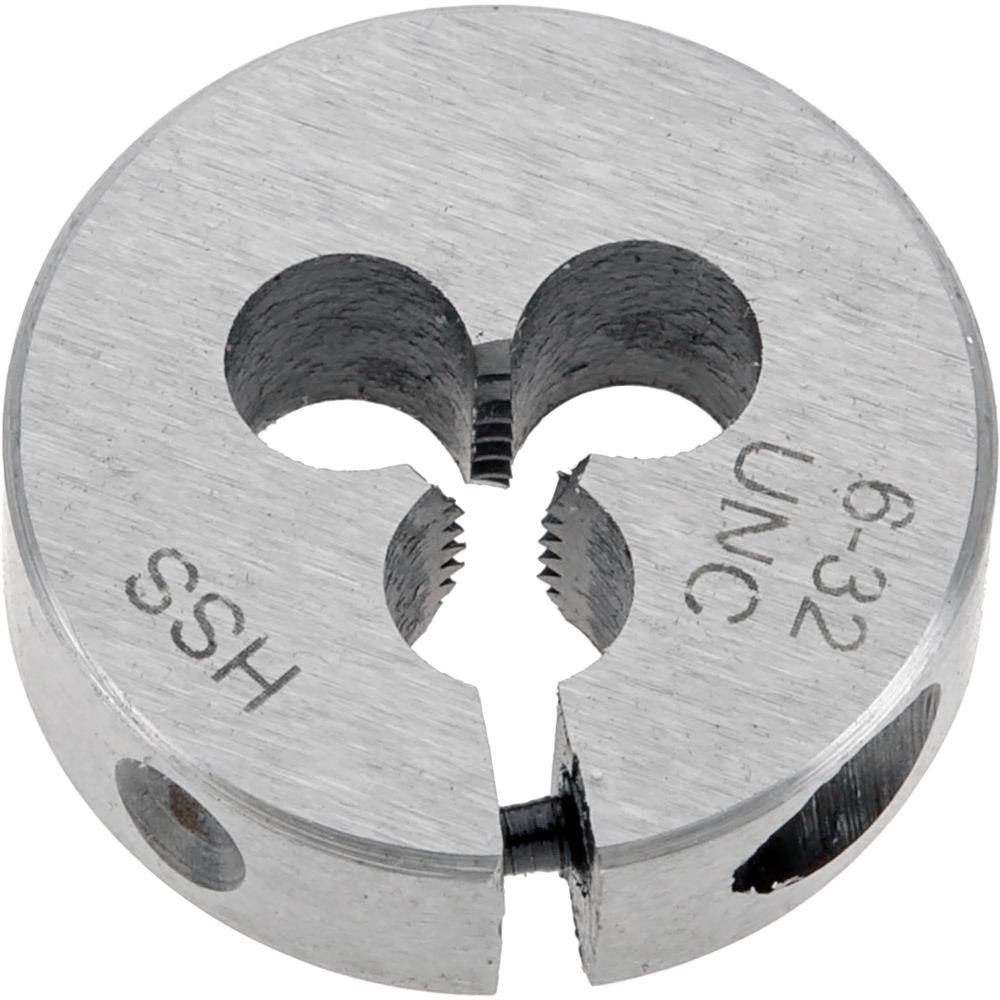 HSS Round Adjustable Split Die - 6-32 x 13/16" at Grizzly.com