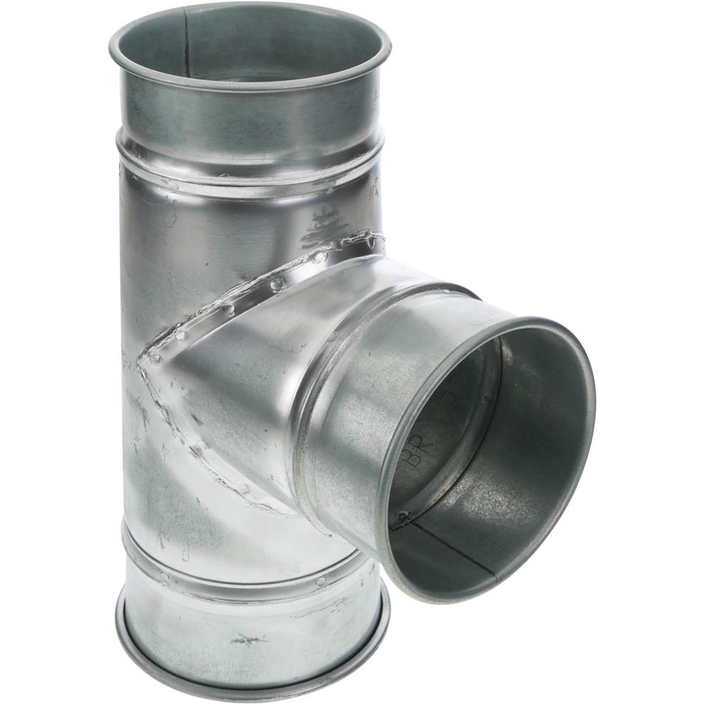 5" 90 Deg Industrial Dust Collection T-Branch at Grizzly.com