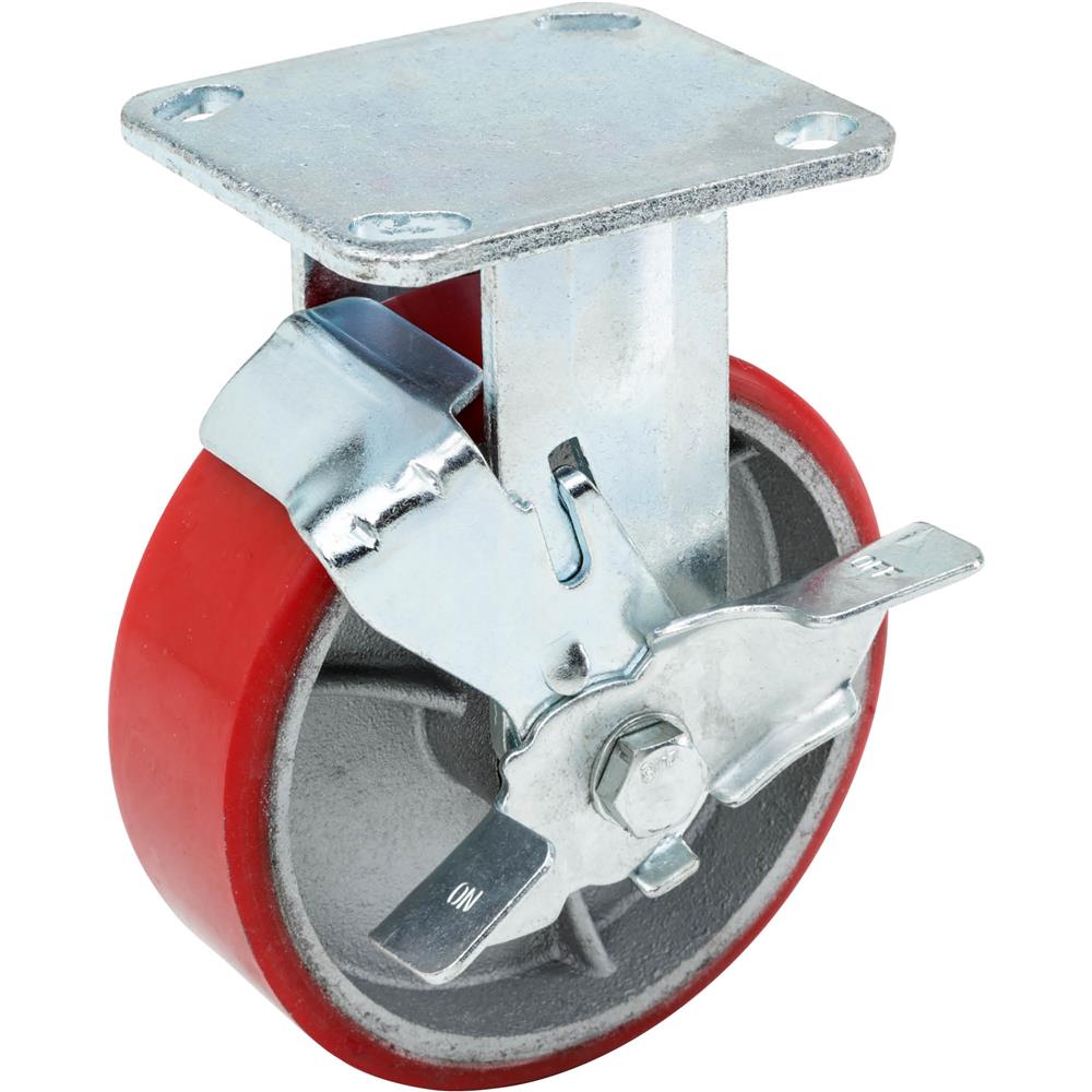 Grizzly G8170 - 6" Heavy-Duty Fixed Caster w/ Brake - Grizzly ...