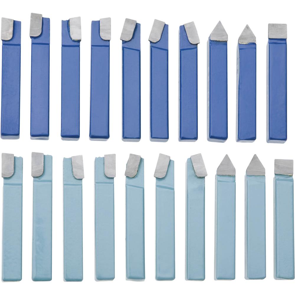 Carbide-Tipped Tool Bit Sets - 3/8" 20 pc. - Grizzly Industrial