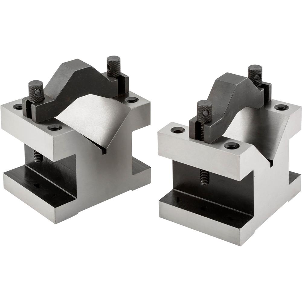 90 V-Blocks w/ Clamp Set - 3" x 3" x 4" - Grizzly Industrial, Inc.