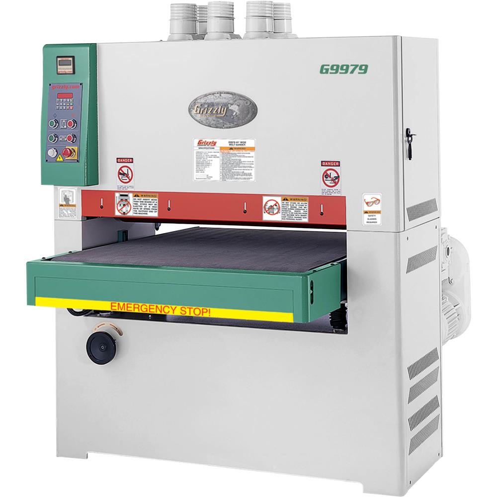 43" 25 HP 3-Phase Wide-Belt Sander - Grizzly Industrial