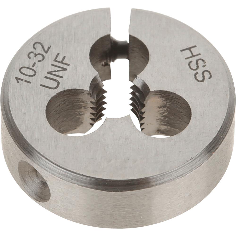 HSS Round Adjustable Split Die - 10-32 x 13/16" - Grizzly Industrial