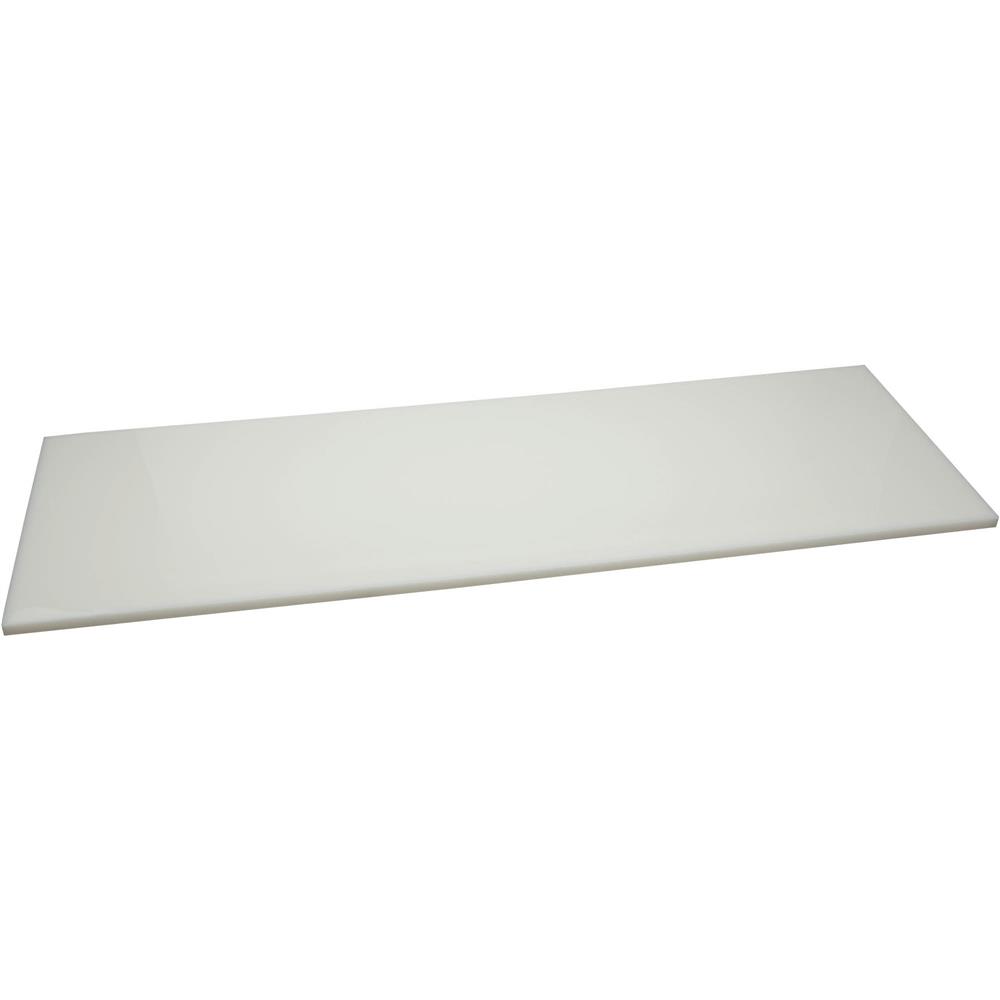 High Density White Polyethylene (HDPE) - 1/2" x 12" W x 36" L - Grizzly ...