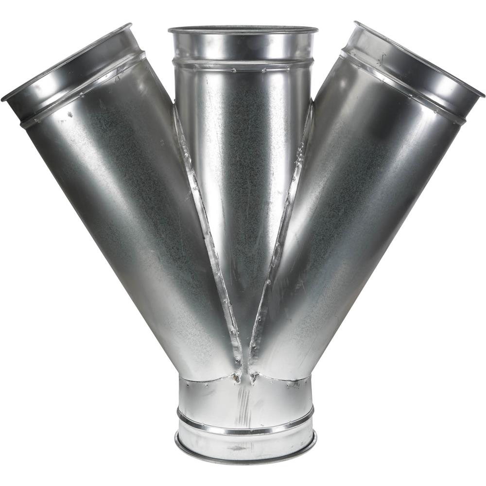9" to 9" x 9" x 9" Industrial Dust Collection Double Branch at Grizzly.com