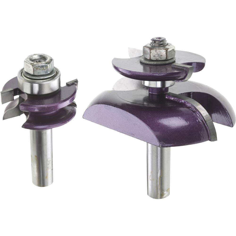 Panel Bit 2 Pc. Set w/ Undercutter, 1/2" Shank - Grizzly Industrial