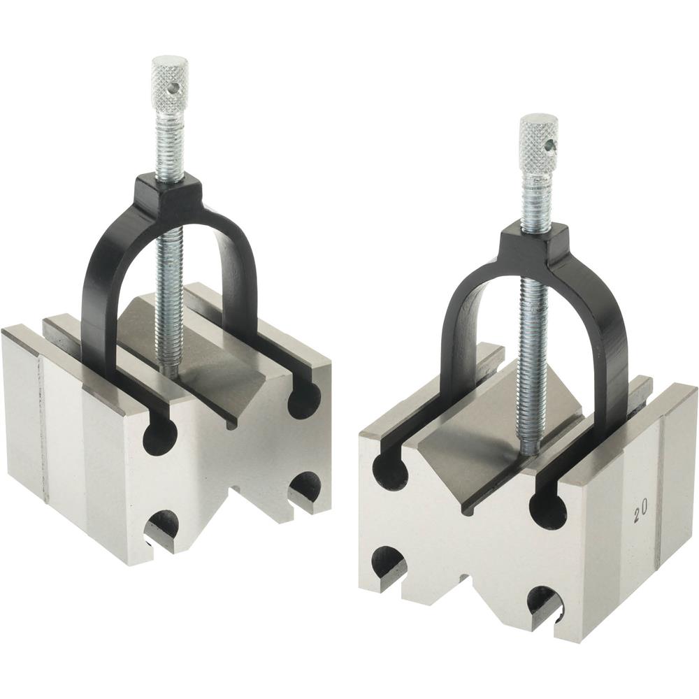 V-Block Pair w/ clamps Side Use - Grizzly Industrial