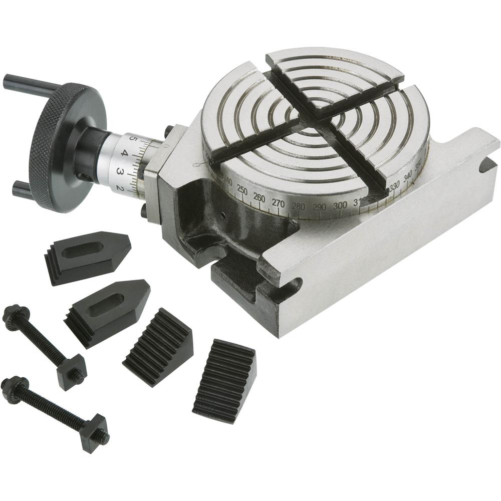 4" Rotary Table w/ Clamps - Grizzly Industrial