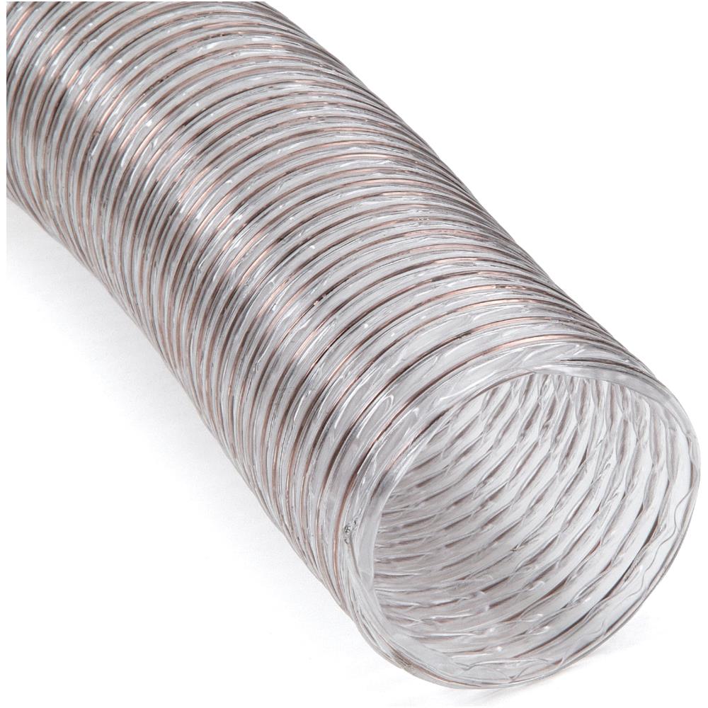 9" x 10' Wire Reinforced Clear Hose - Grizzly Industrial
