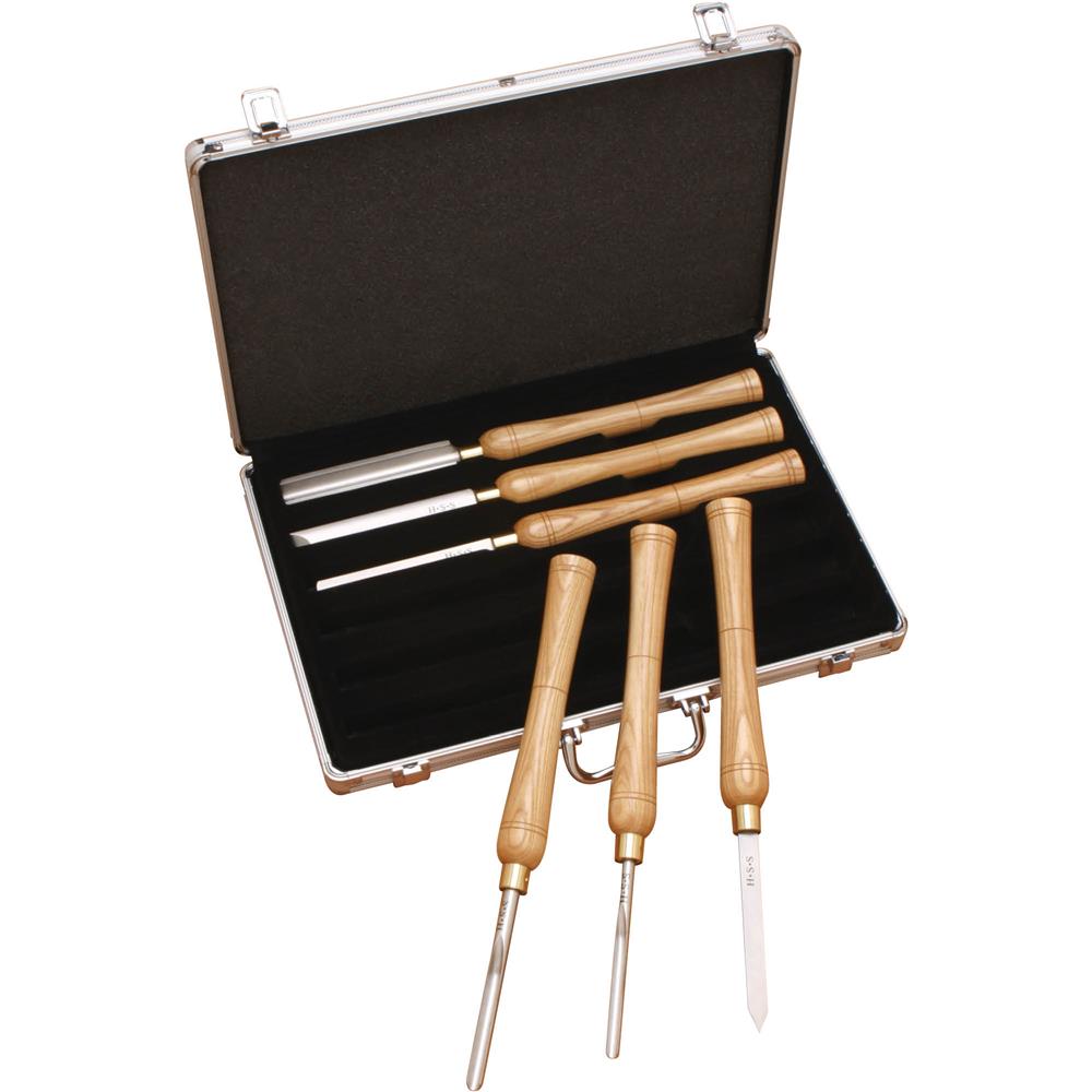 6-Pc. Lathe Chisel Set in Aluminum Box - Grizzly Industrial