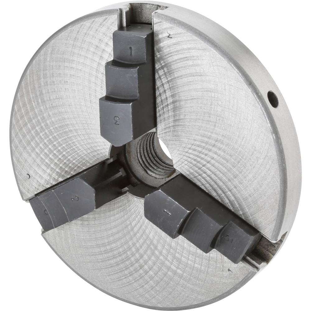 6" 3-Jaw Wood Chuck - 1" x 8 TPI - Grizzly Industrial, Inc.