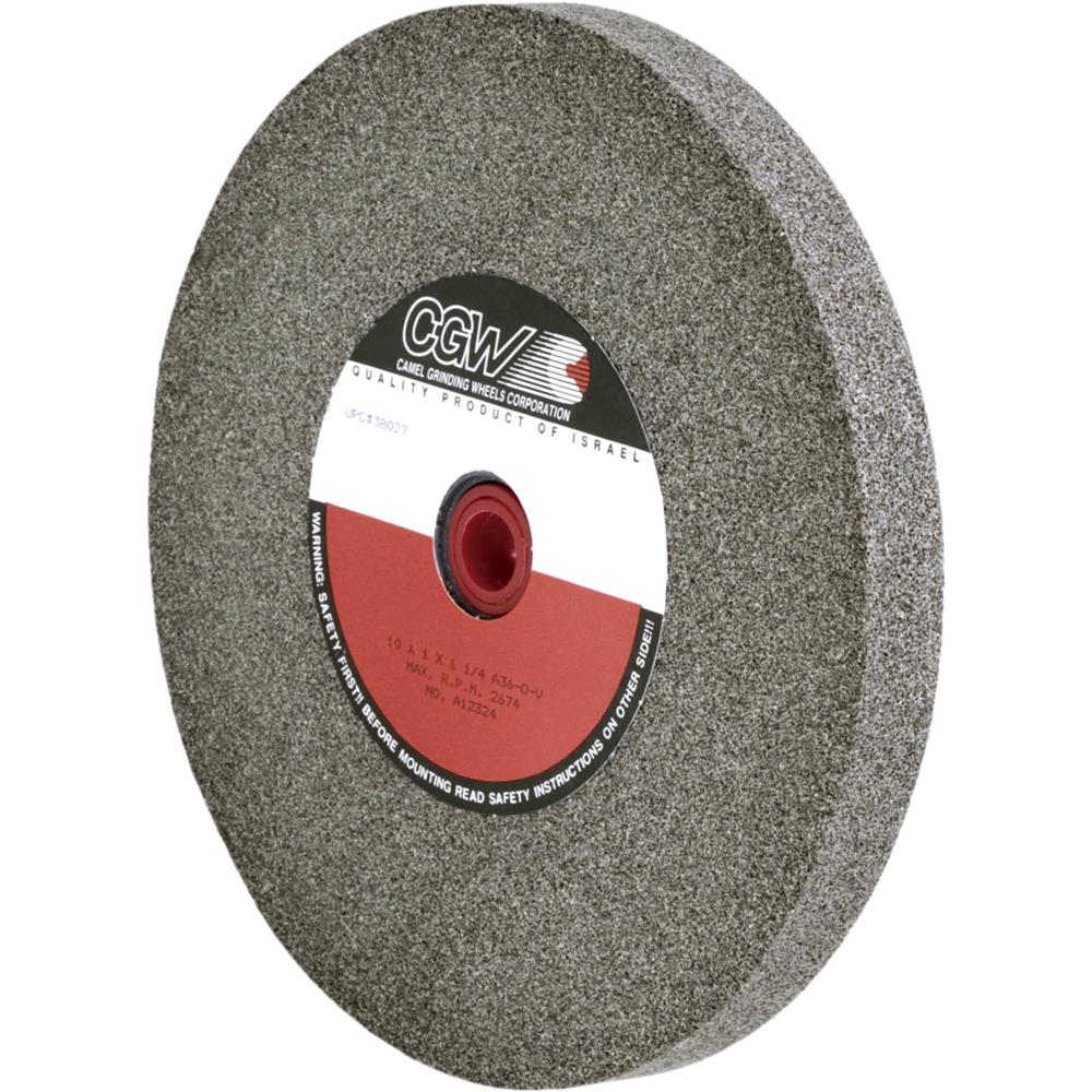 A/O 10" x 1" x 1-1/4" Grinding Wheel, Type 1, 36 Grit - Grizzly Industrial