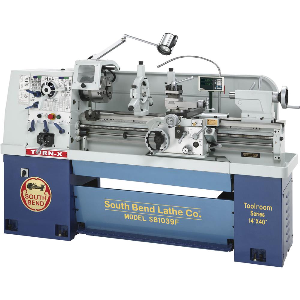 14" x 40" 16-Speed 220V 3-Phase Lathe with Fagor DRO - Grizzly Industrial