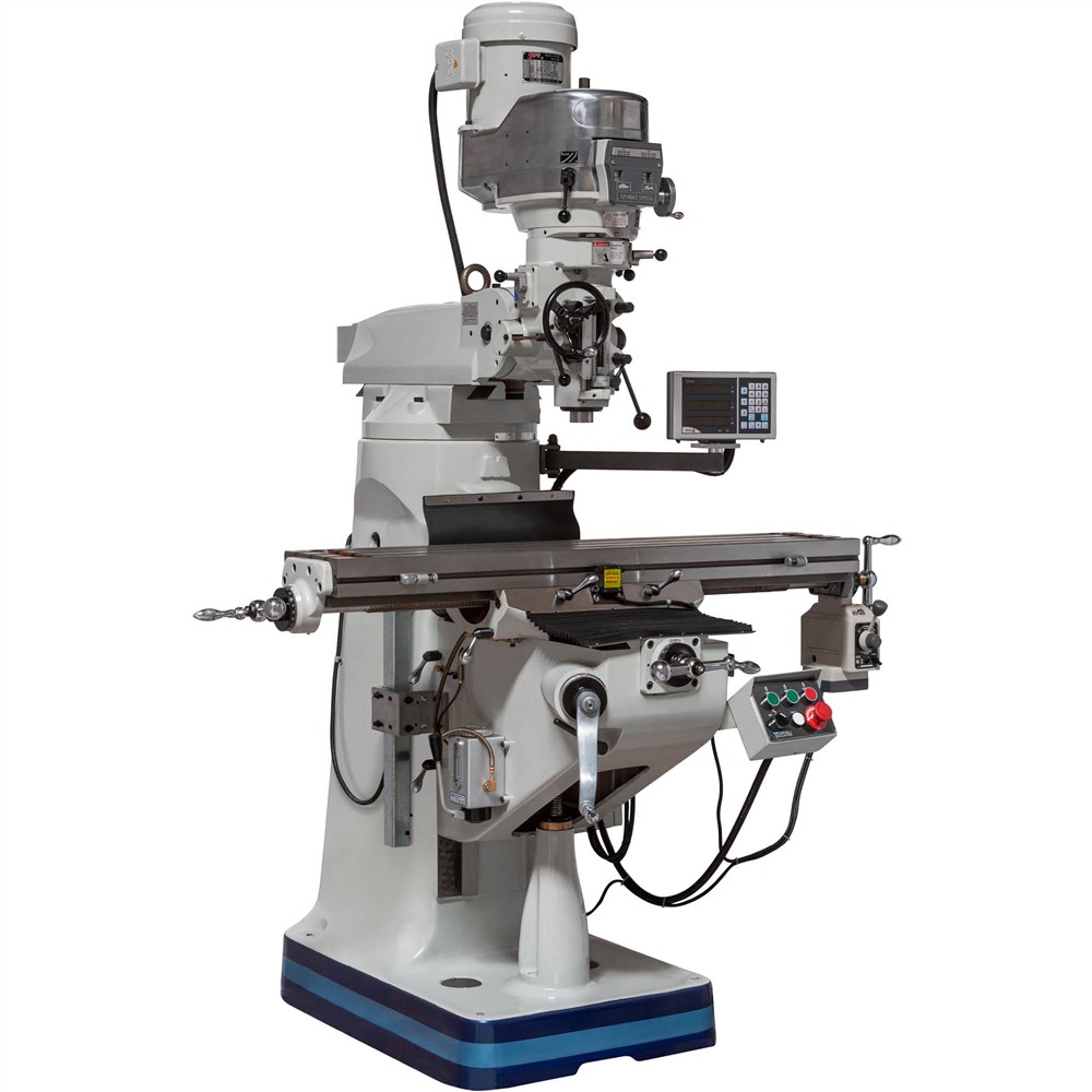 9" x 48" 3 HP Variable-Speed Turret Mill With DRO - Grizzly Industrial