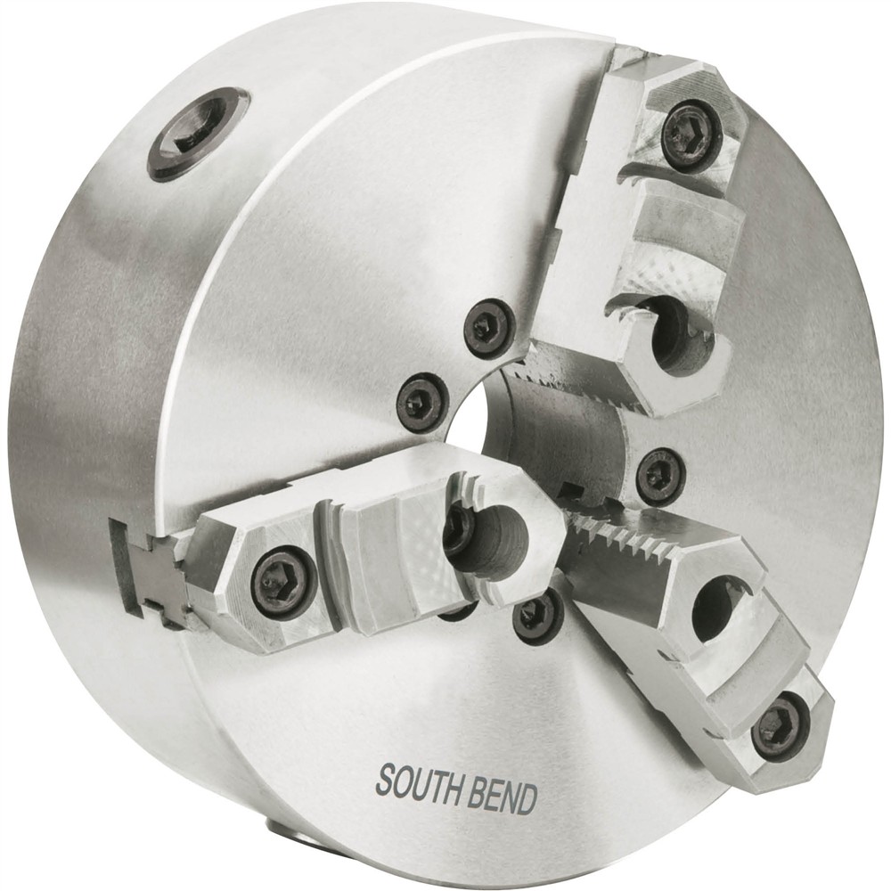 8" 3 Jaw Scroll Chuck D1-5 - Grizzly Industrial