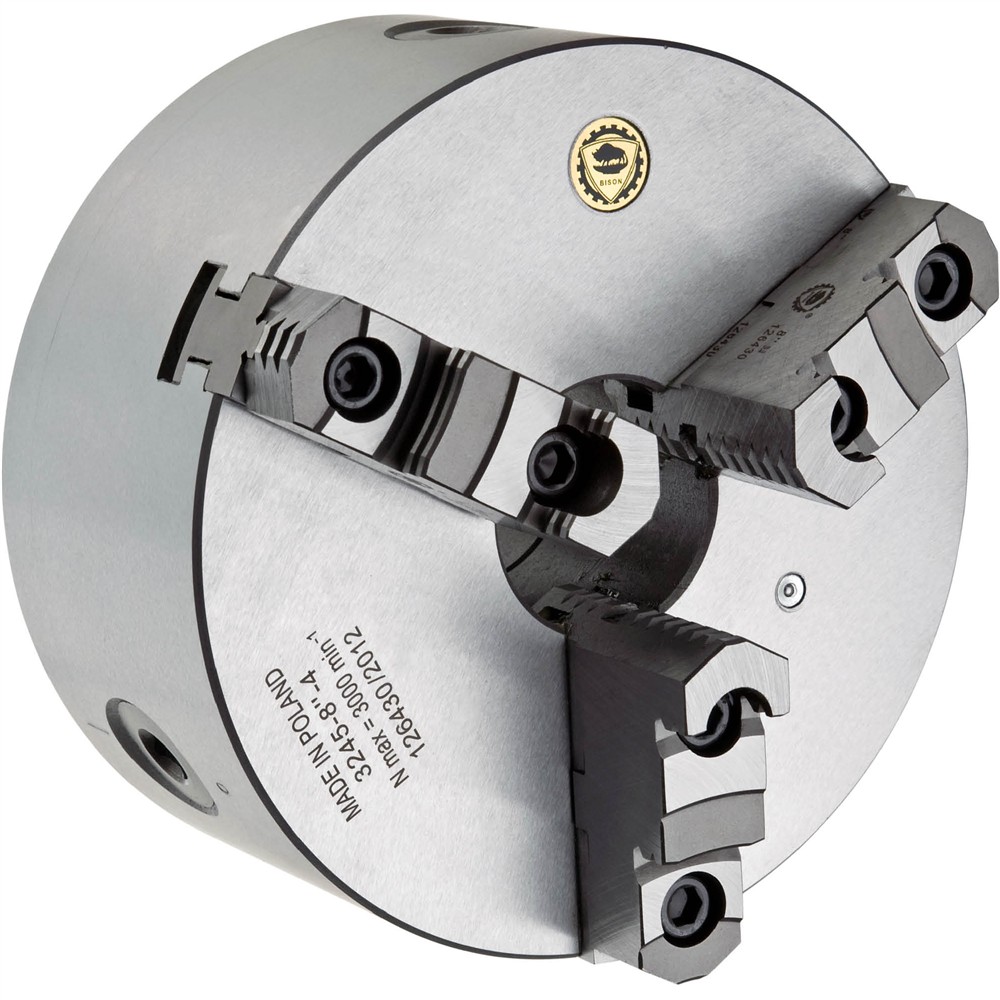 Bison T10405 - 12" D1-8 3 Jaw Chuck - Grizzly Industrial, Inc.