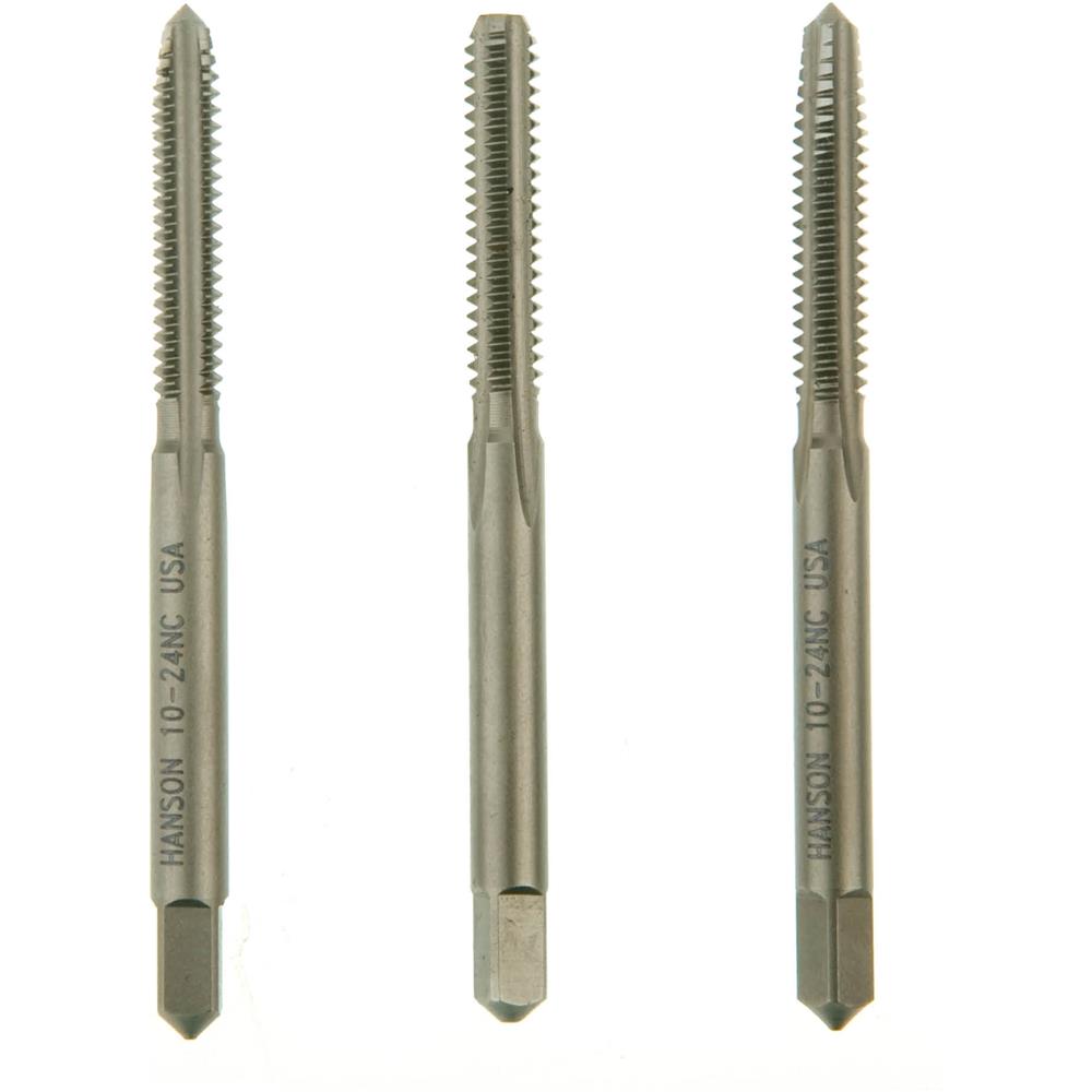 10-24 HCS Tap, 3 Pc. Set - Grizzly Industrial