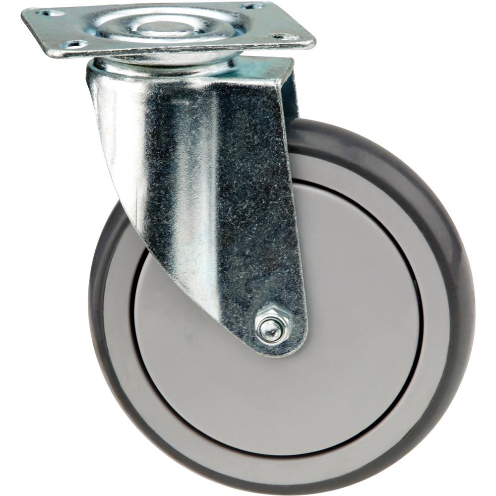 6" Flat Top Swivel Caster - Grizzly Industrial