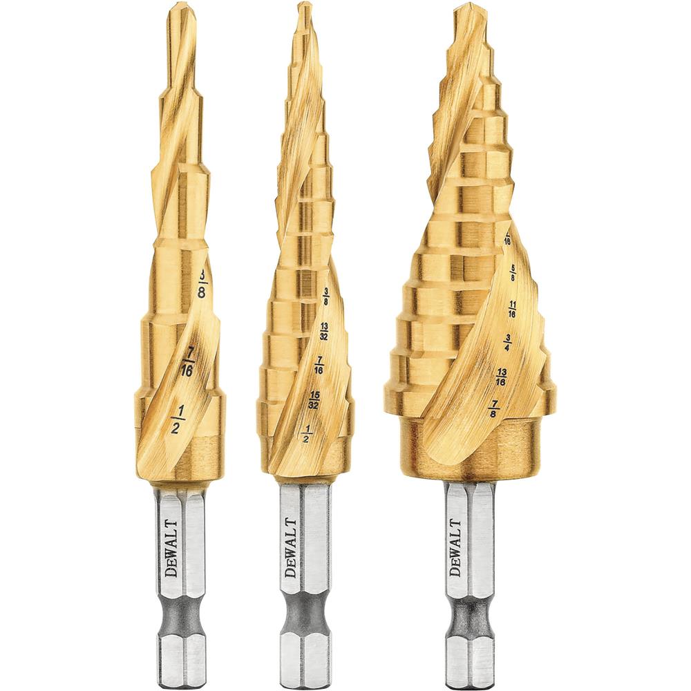 Impact Ready Step Drill Bit Set, 3 Pc. at Grizzly.com