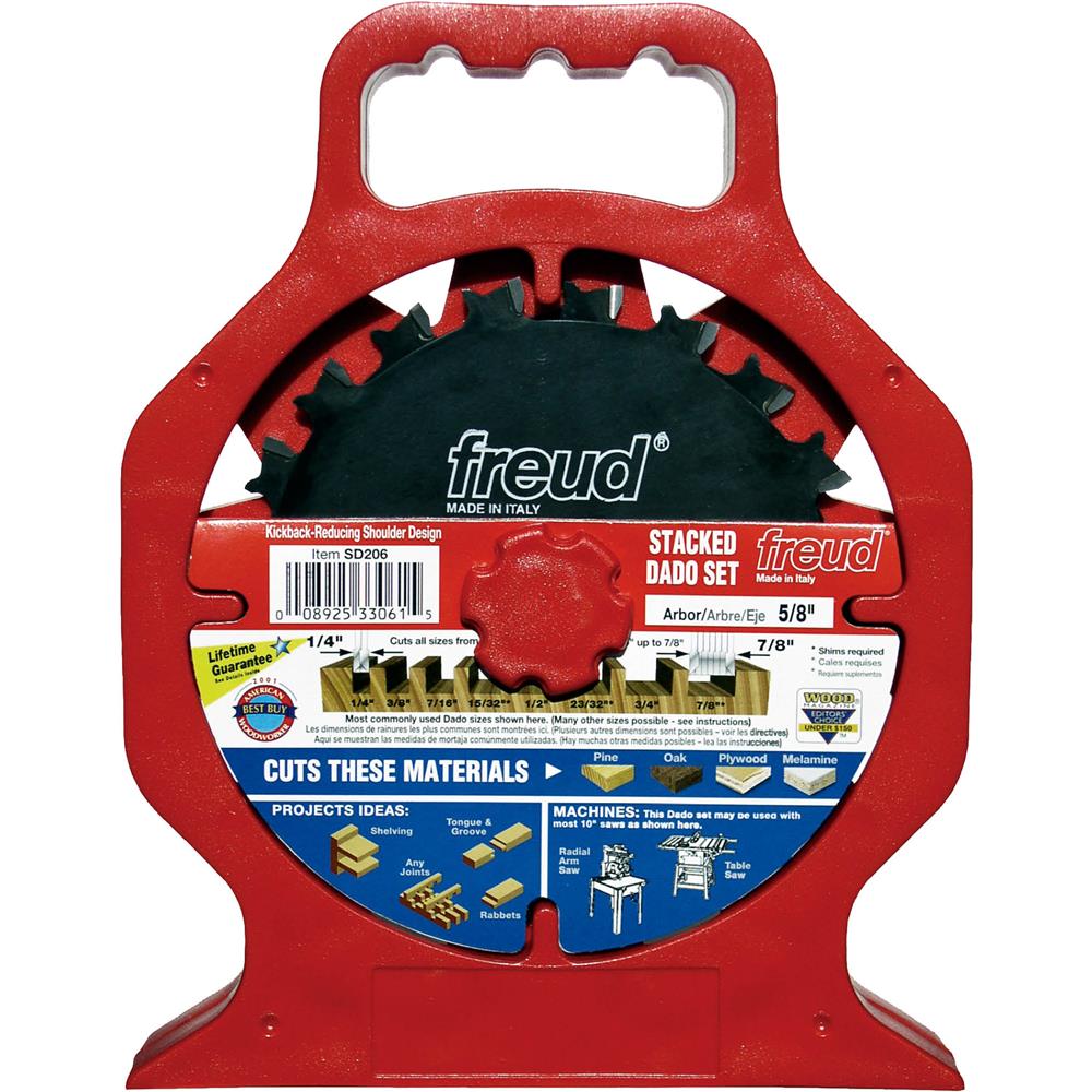 Freud T24400 - 6" x 5/8" 10t Stack Dado Set - Grizzly Industrial, Inc.