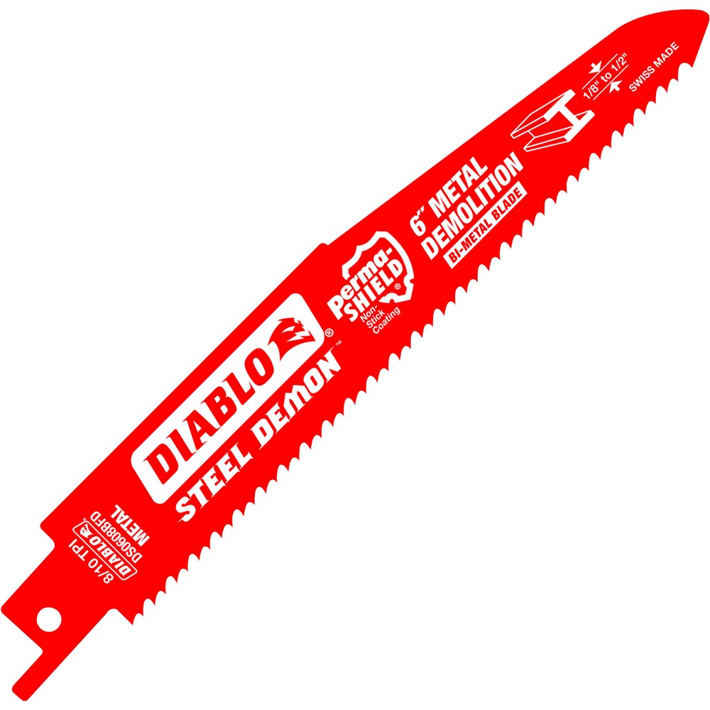 Diablo Steel Demon 6" 8/10 TPI, 5 Pack - Grizzly Industrial, Inc.
