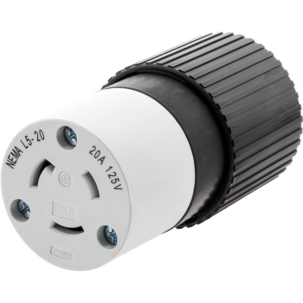 20 Amp 125V NEMA L5-20 Twist Lock Connector at Grizzly.com