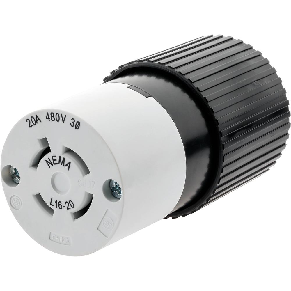 20 Amp 480V NEMA L16-20 3-Phase Twist Lock Connector at Grizzly.com