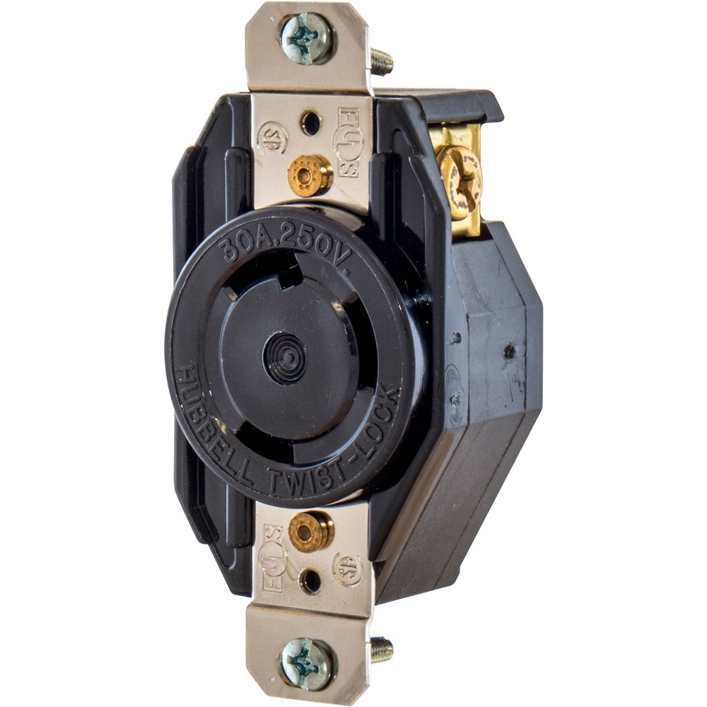 30 Amp 250V NEMA L6 30 Single Phase Twist Lock Receptacle Grizzly 30 Amp 250V NEMA L6 30 Single Phase Twist Lock Receptacle Grizzly