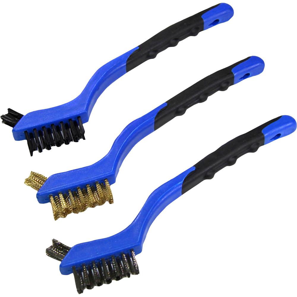 Deluxe Mini Wire Brush Set, 3 pc. - Grizzly Industrial