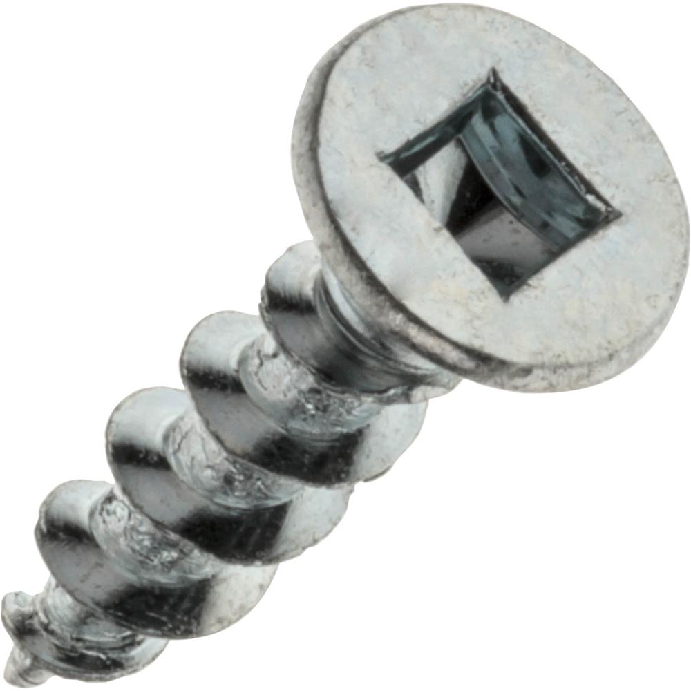 #8 x 3/4" #2 Bit Zinc Square Drive Deep Thread Flat Head Particle Board ...